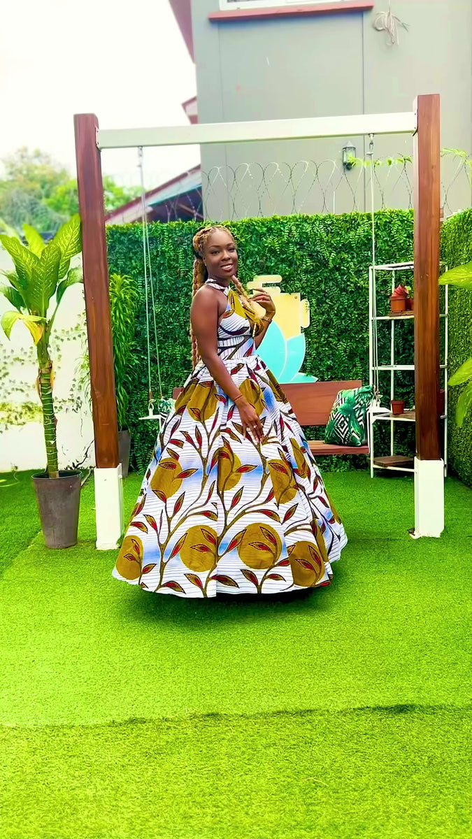 African Print Infinity Dress Thandeka – Karentino-Boutique